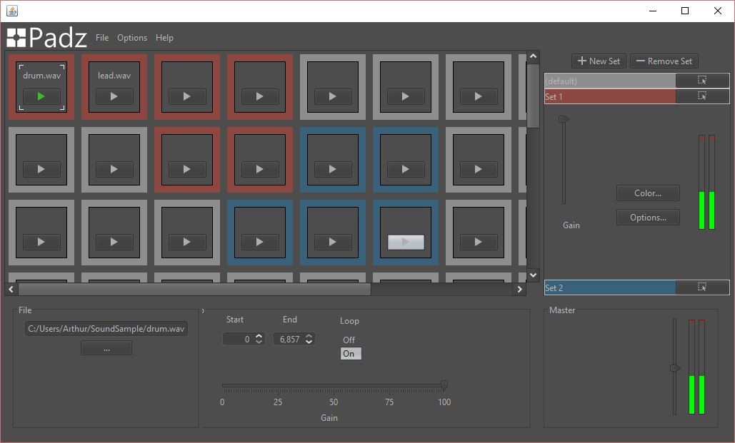 GitHub - DropSnorz/padz: [deprecated] A simple audio sampler using ...